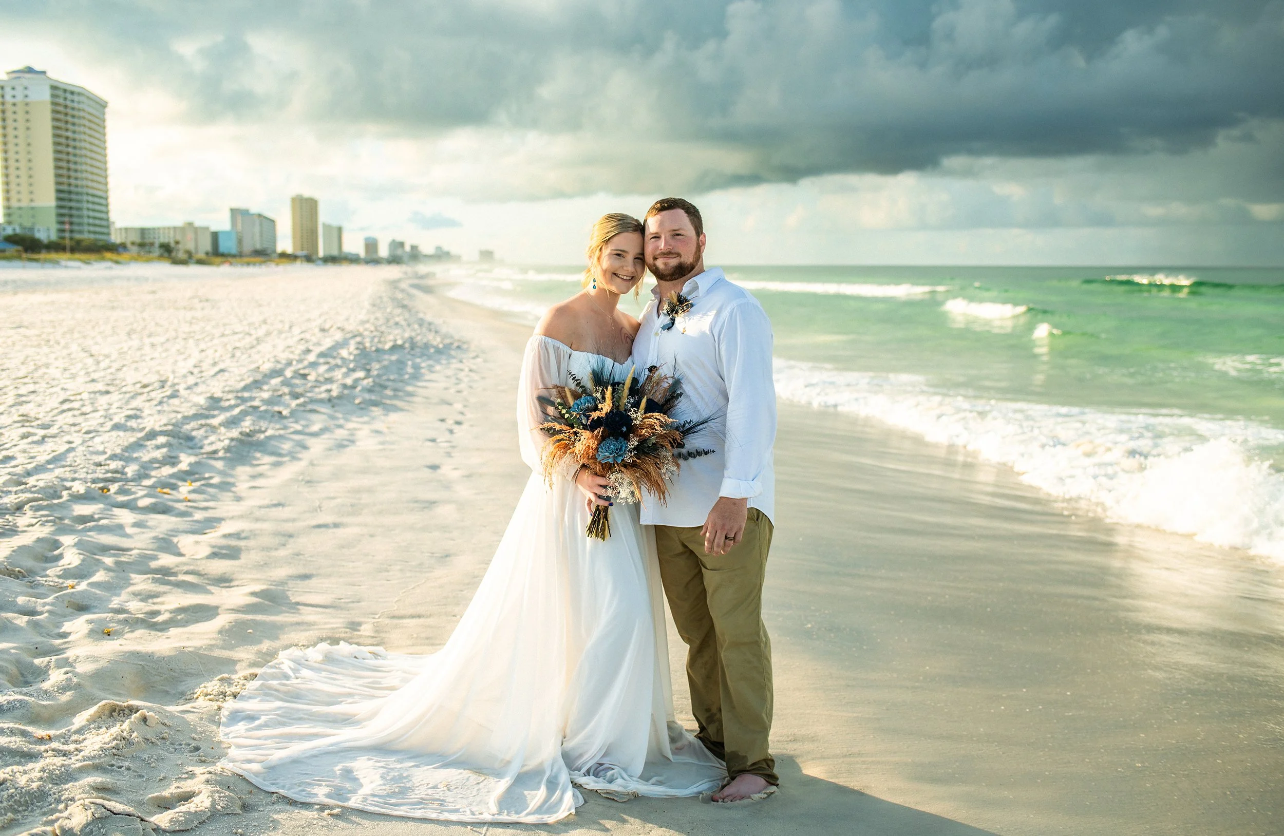 Sunrise Beach Wedding — Sarah Flowers Photography | Panama City Beach ...