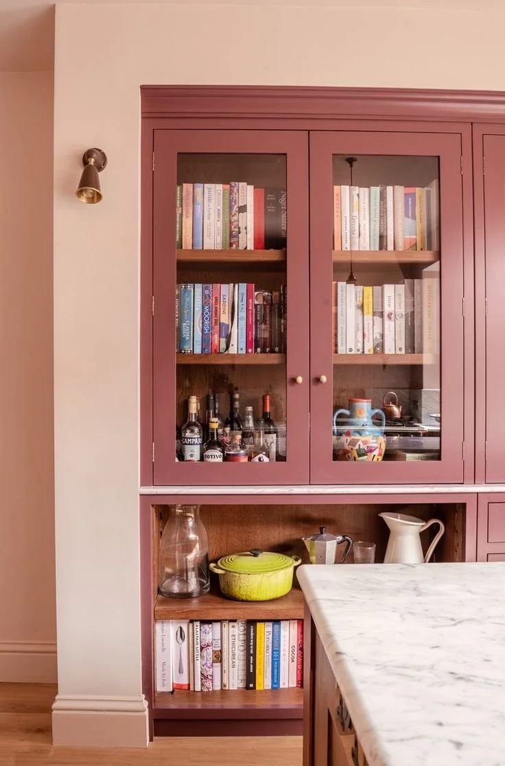 How to display cookbooks in the kitchen - custom storage ideas and ...