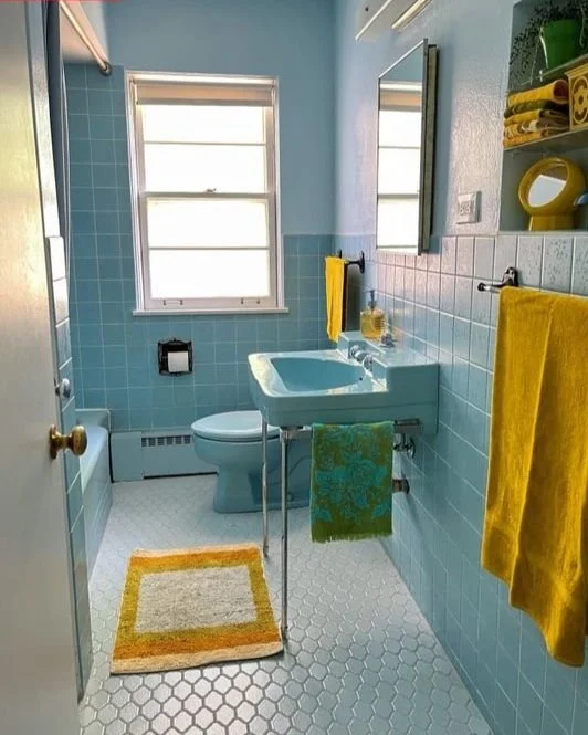 Tips for how to update old tile without removing it in a vintage ...