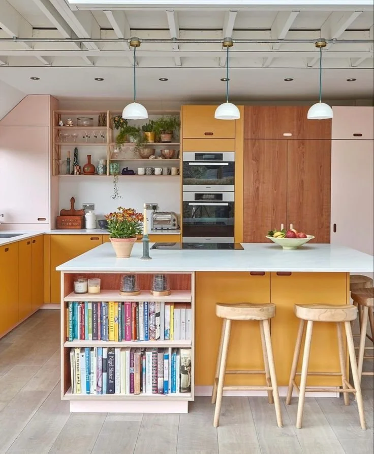 How to display cookbooks in the kitchen - custom storage ideas and ...