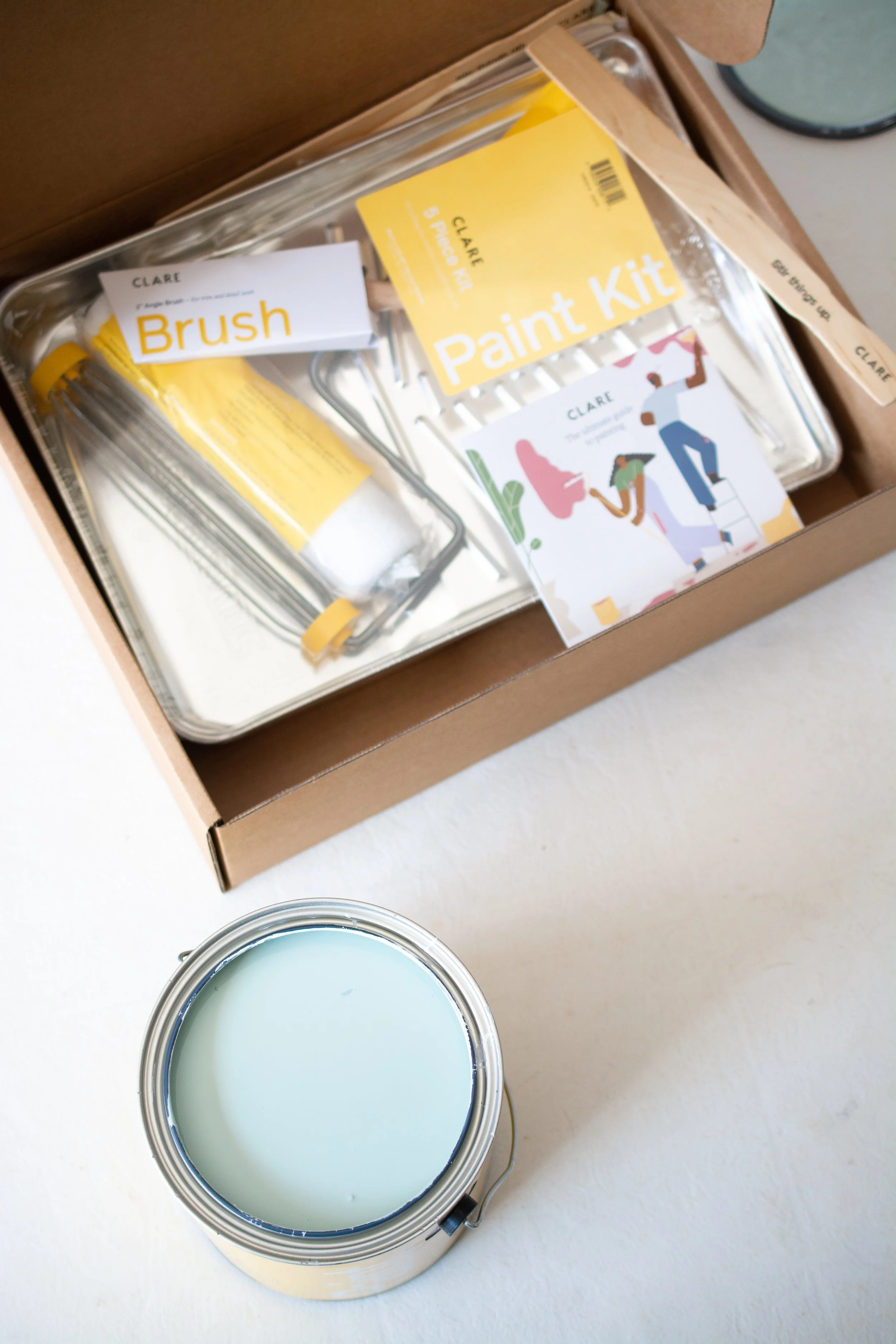 Clare paint color in Views on office walls — Hausmatter