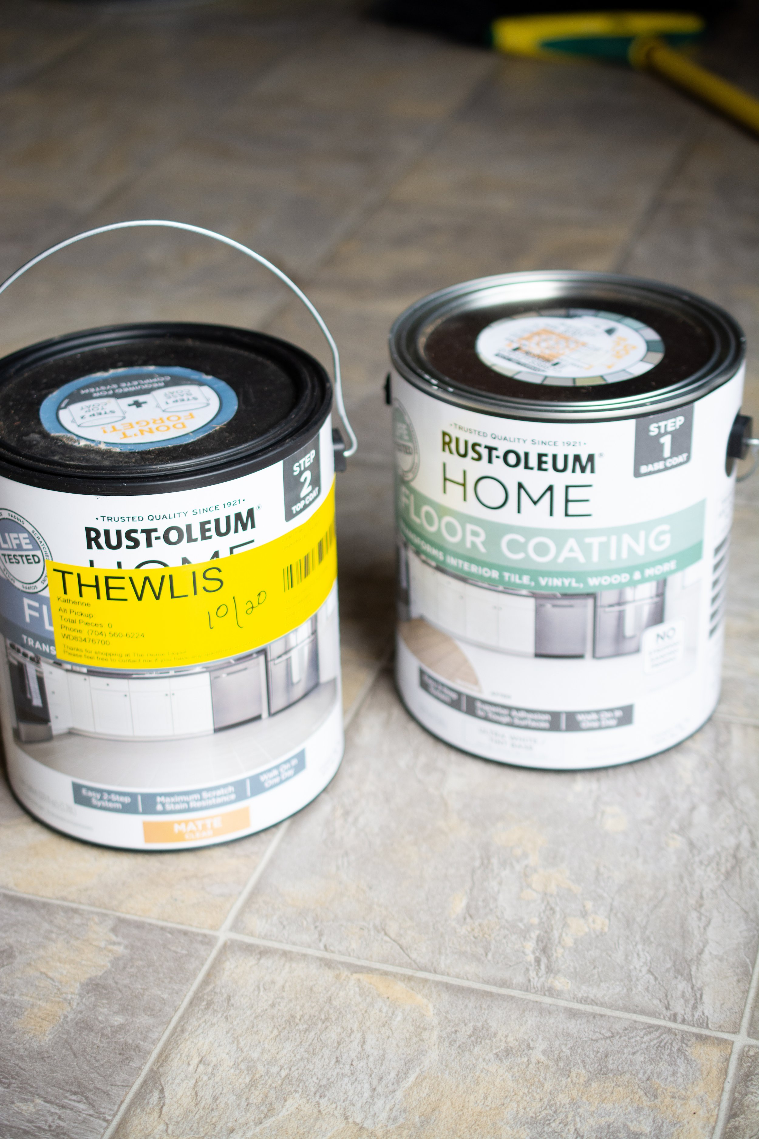 How to paint a tile or linoleum floor — Hausmatter