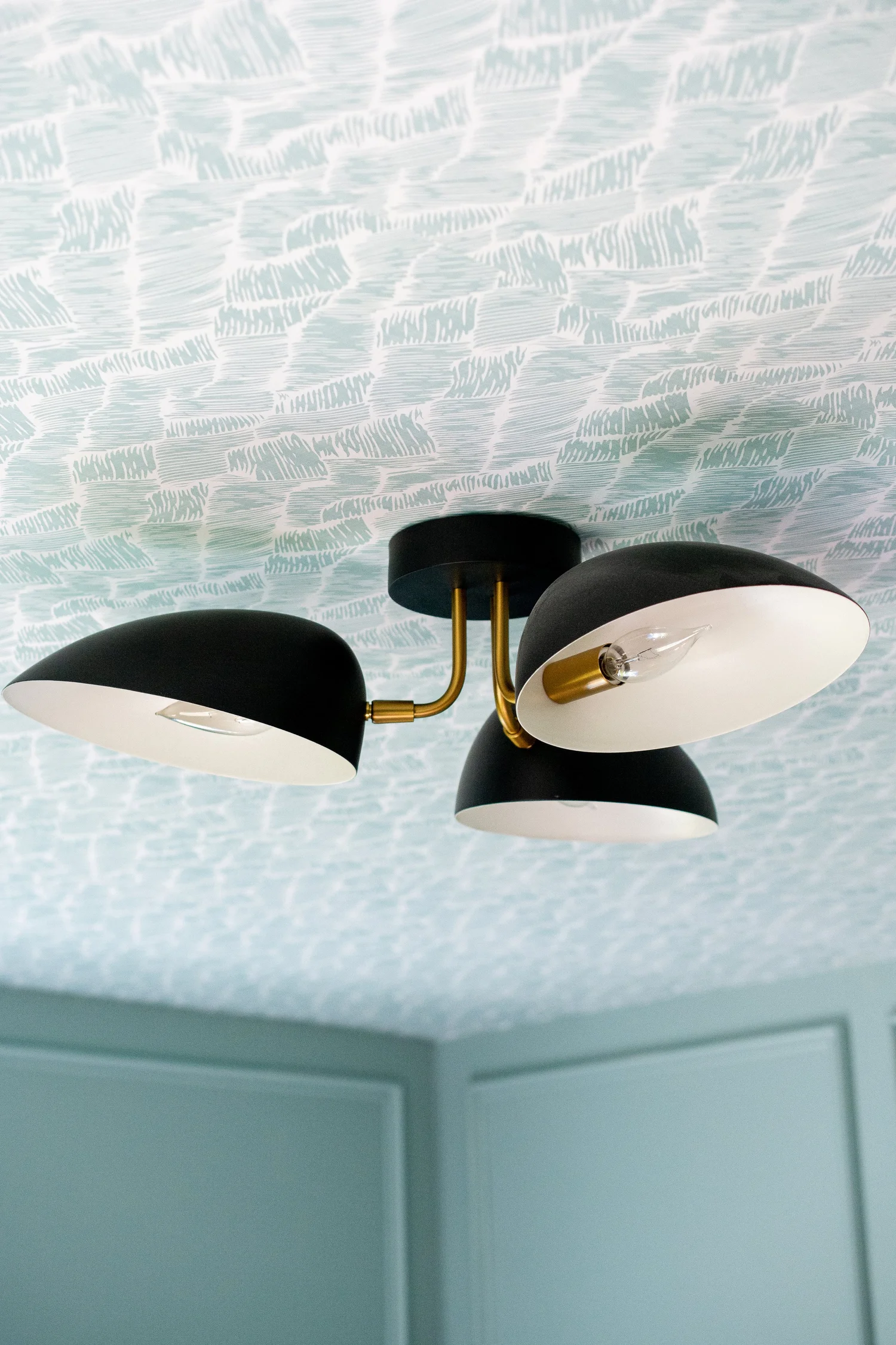 How to install wallpaper to a ceiling — Hausmatter