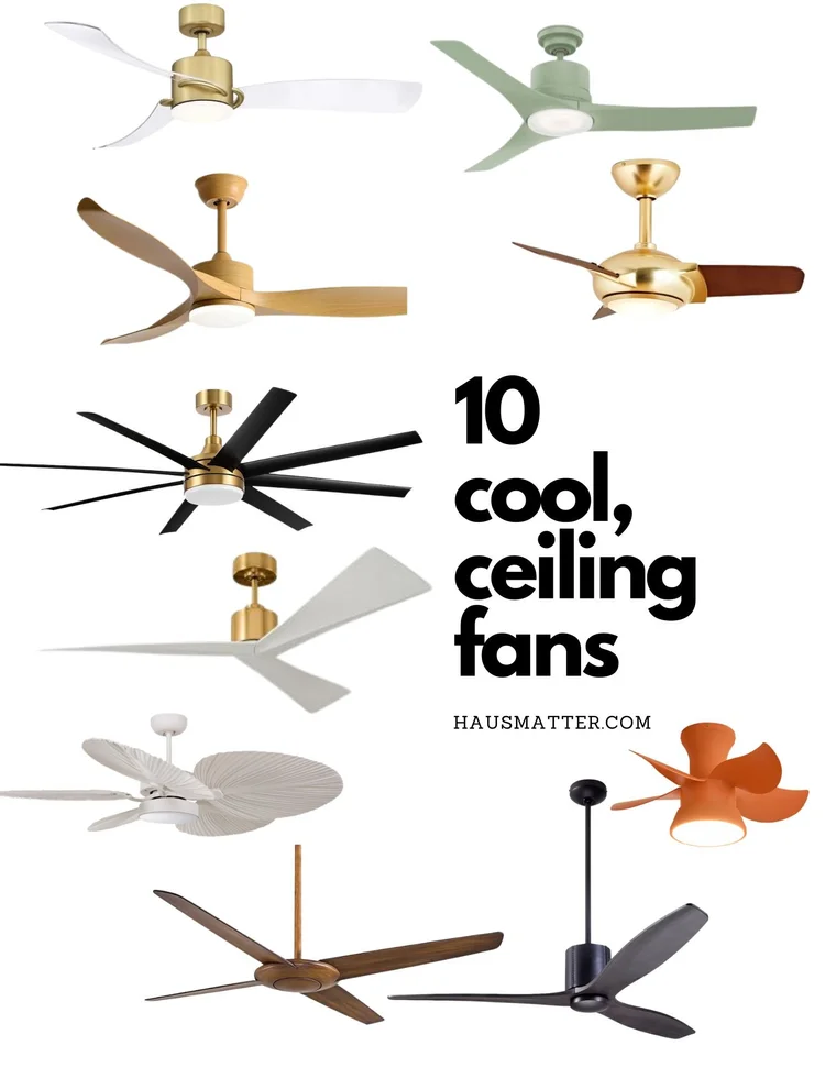 10 modern ceiling fans for every room — Hausmatter