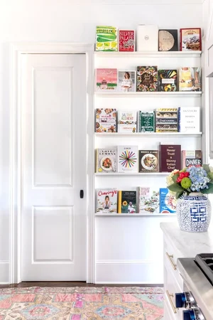 How to display cookbooks in the kitchen - custom storage ideas and ...