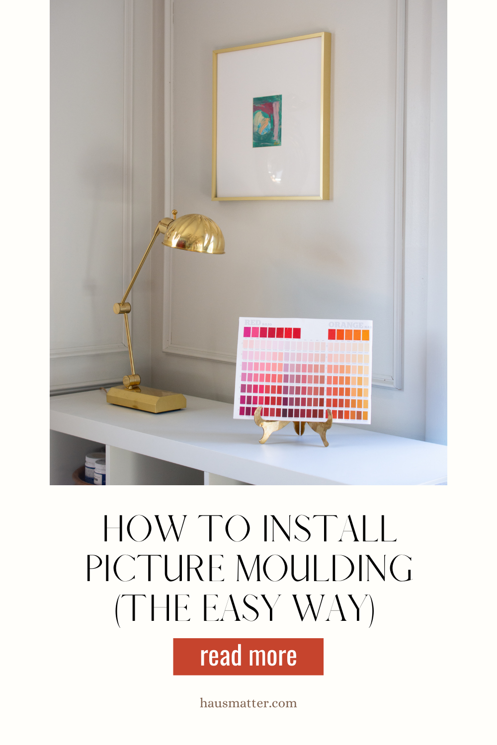 How to install picture moulding (the easy way) — Hausmatter