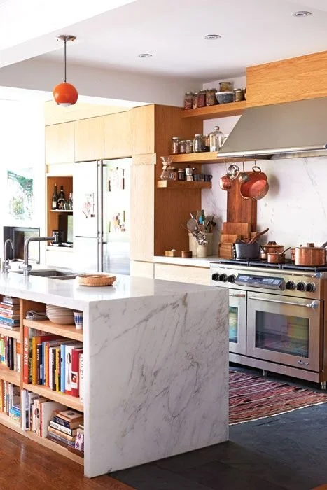 How to display cookbooks in the kitchen - custom storage ideas and ...