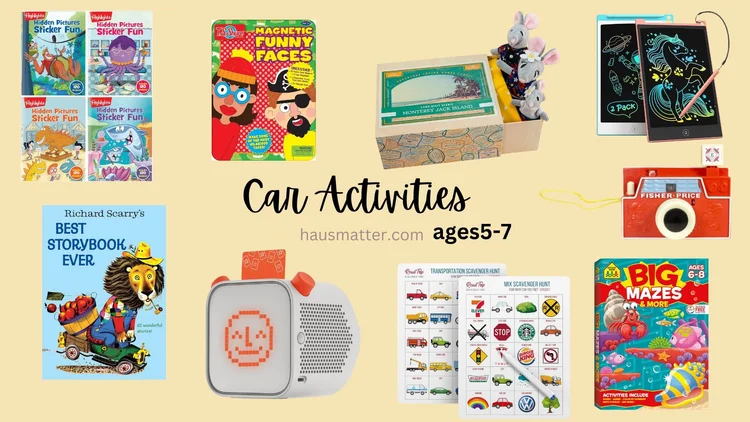 Screen-free Car activities for kids ages 2-10, easy toys and games for ...