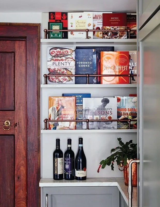 How to display cookbooks in the kitchen - custom storage ideas and ...