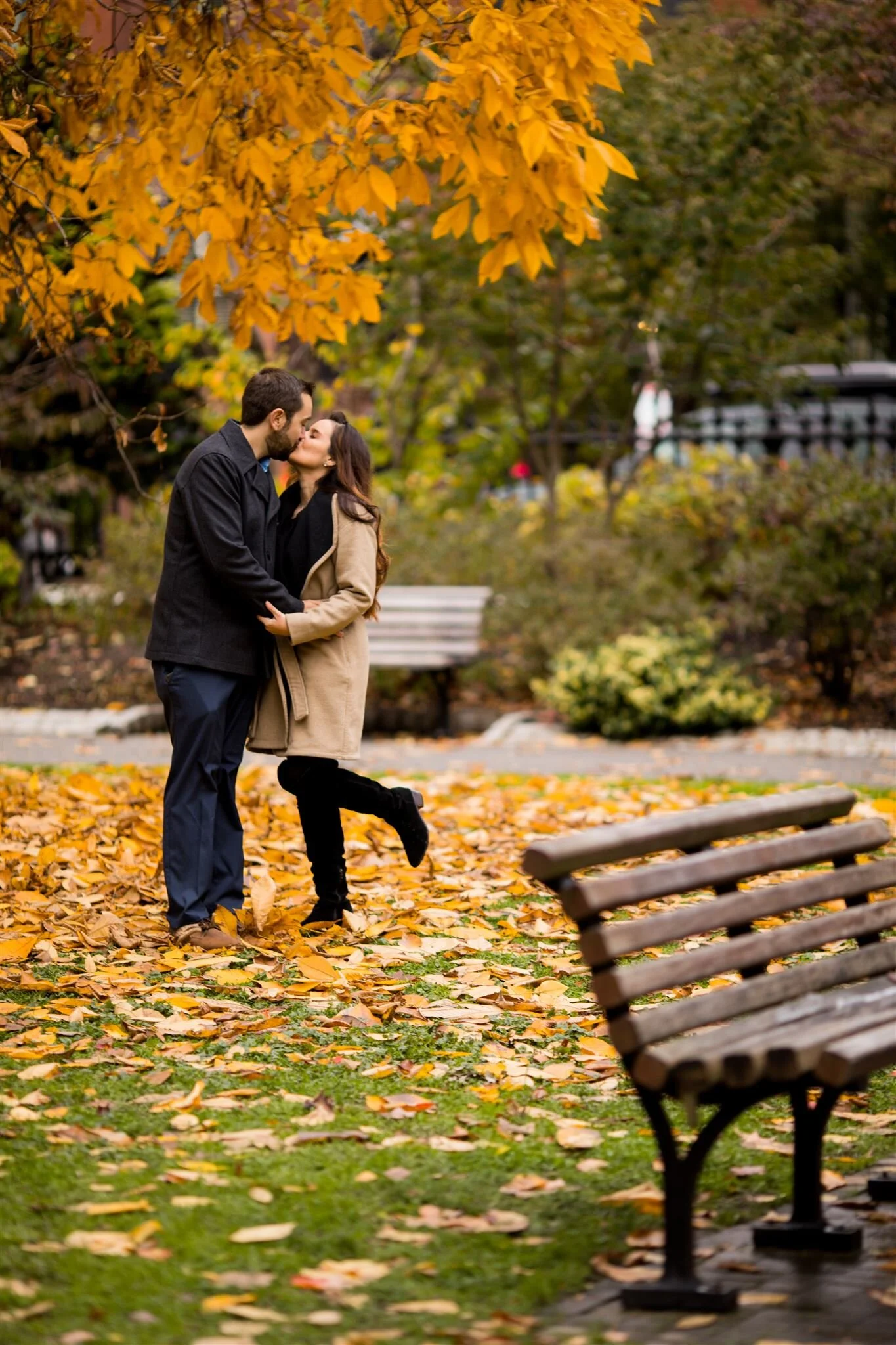 Outdoor Fall Engagement Photos