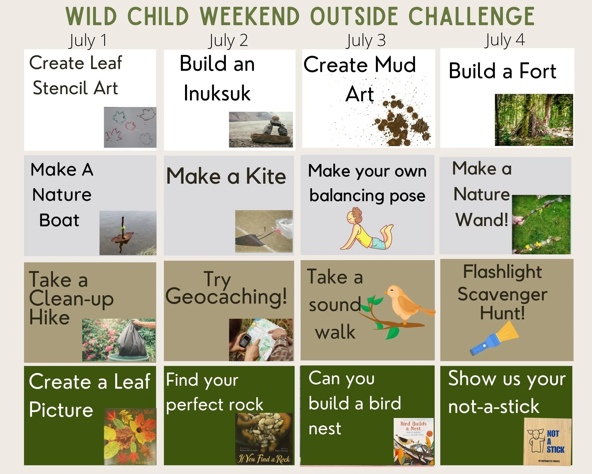 Wild Child Weekend Outside Challenge — Childreach