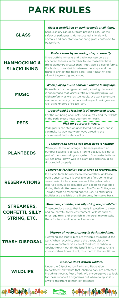 Park Safety — Pease Park Conservancy