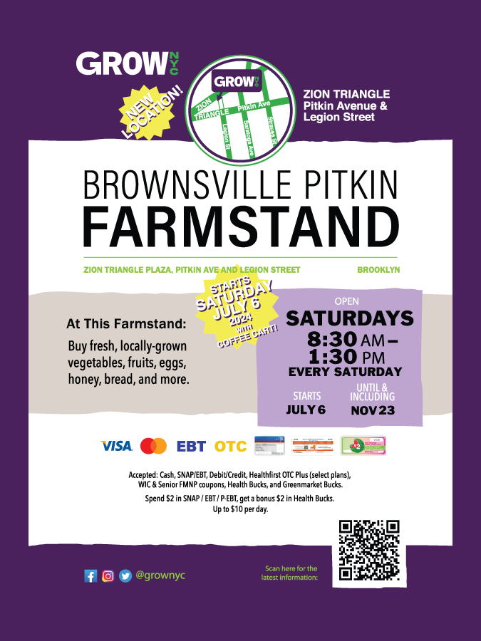 Brownsville Pitkin NYC Grows Farmstand — Pitkin Avenue BID