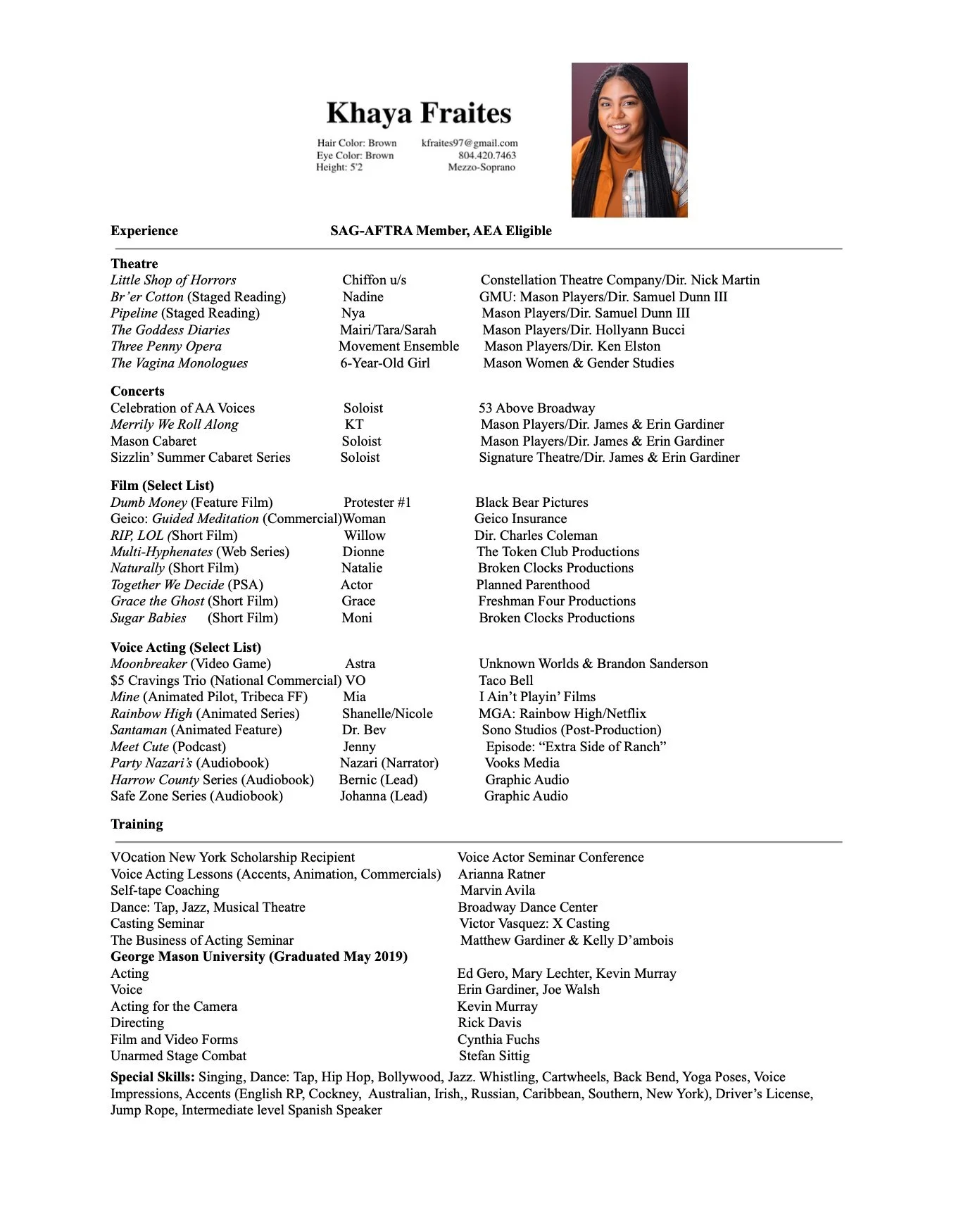 Resume — Khaya Fraites