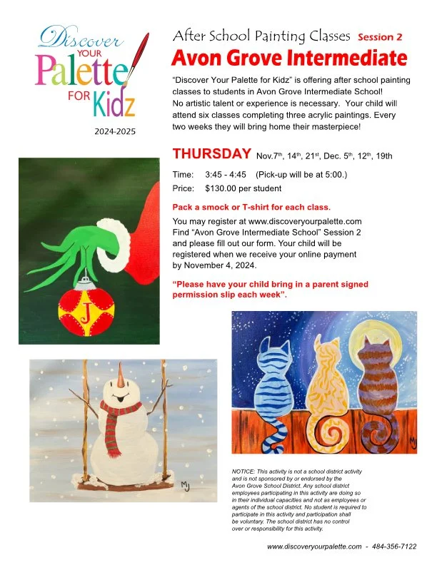 Avon Grove Intermediate School Session 2 — Discover Your Palette