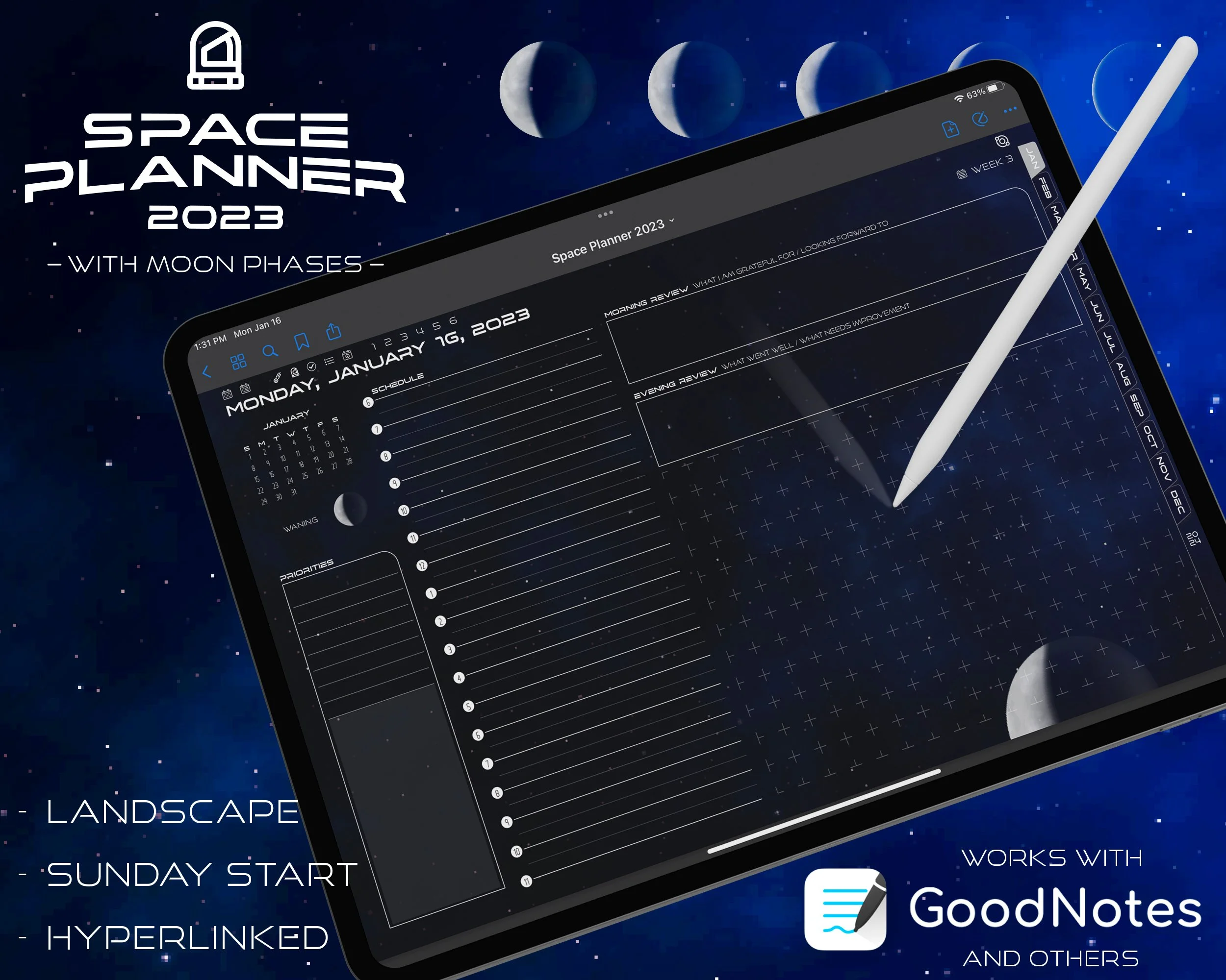 Lunar Planner 2023 with Moon Phases — SOULCRAFT JOURNALS