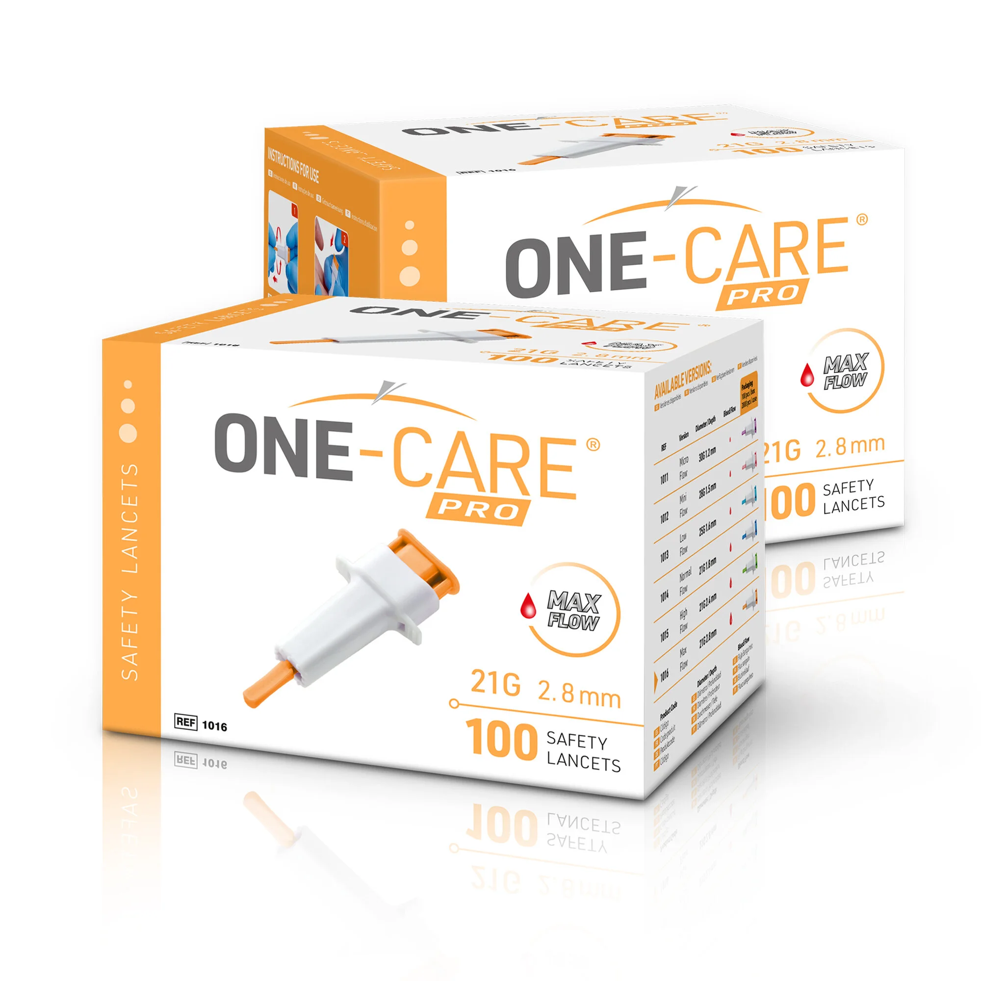 1011-1016 ONE-CARE PRO Safety Lancets — ONE-CARE™