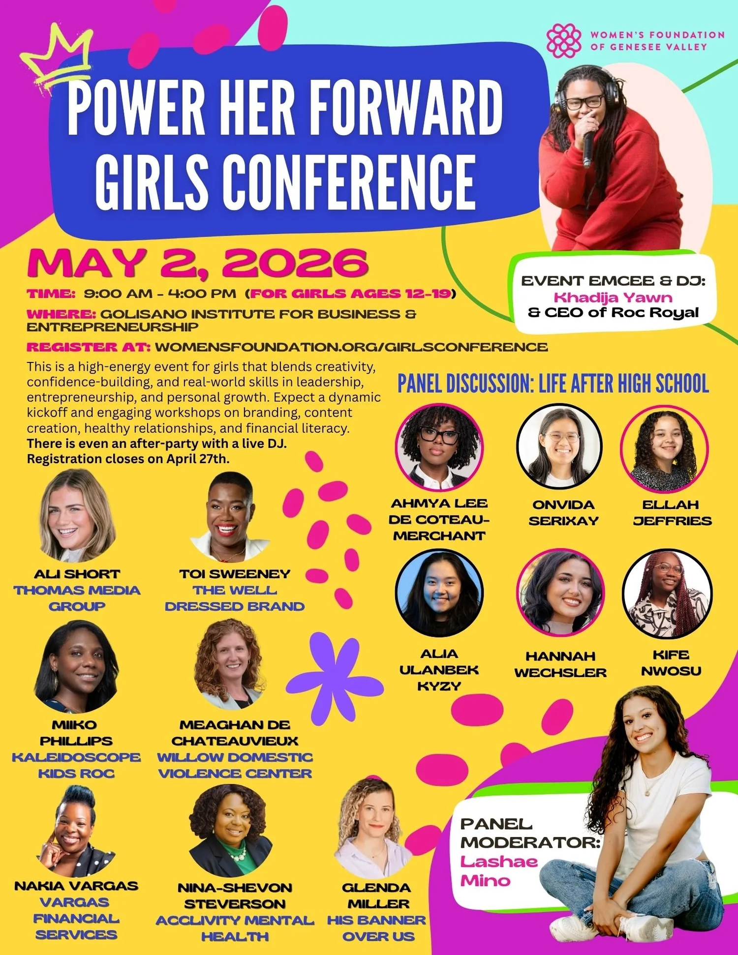 Power Her Forward Girls Conference — Women's Foundation of Genesee Valley
