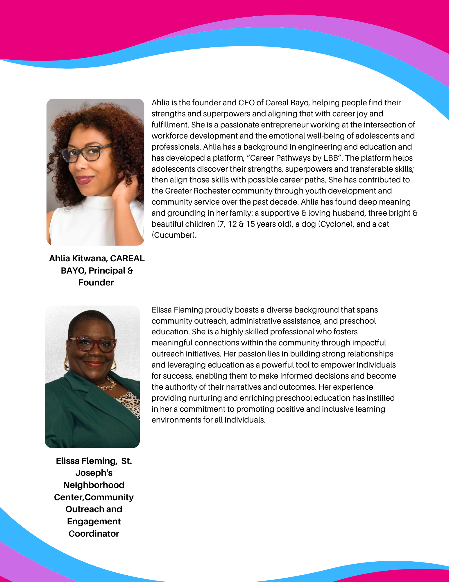 Grant Program Participants - Cohort 1 — Women's Foundation of Genesee Valley