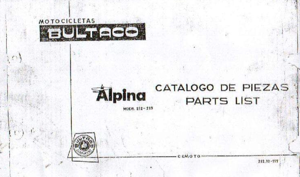 Free shop manual and wiring diagram for Bultaco Alpina and Sherpa ...