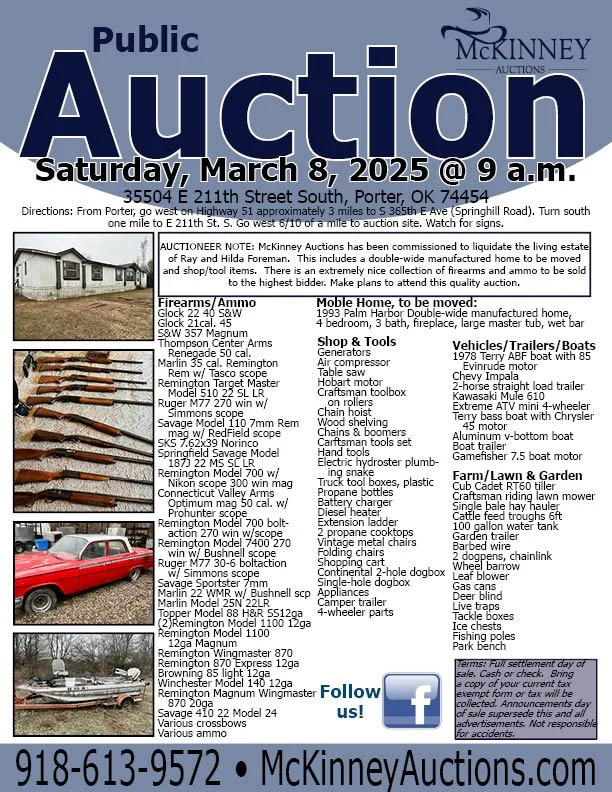 Upcoming Auctions — McKinney Auctions