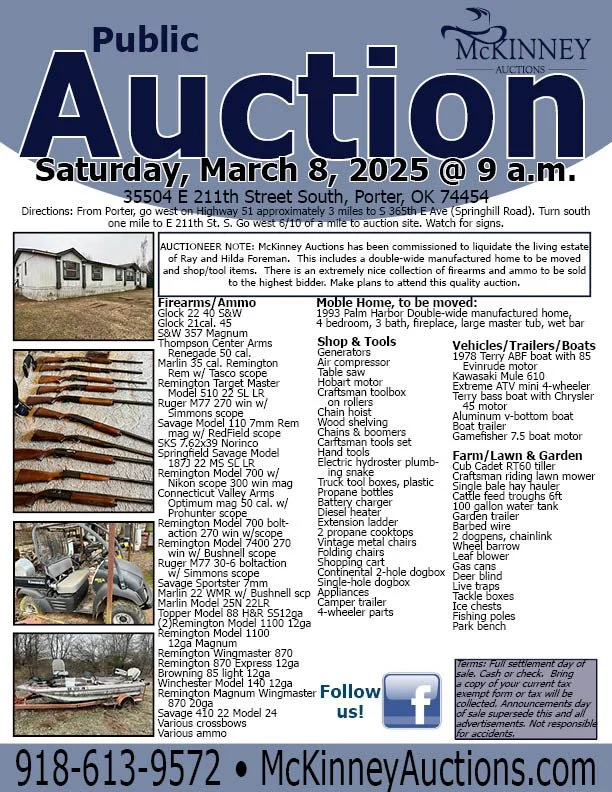 Upcoming Auctions — McKinney Auctions