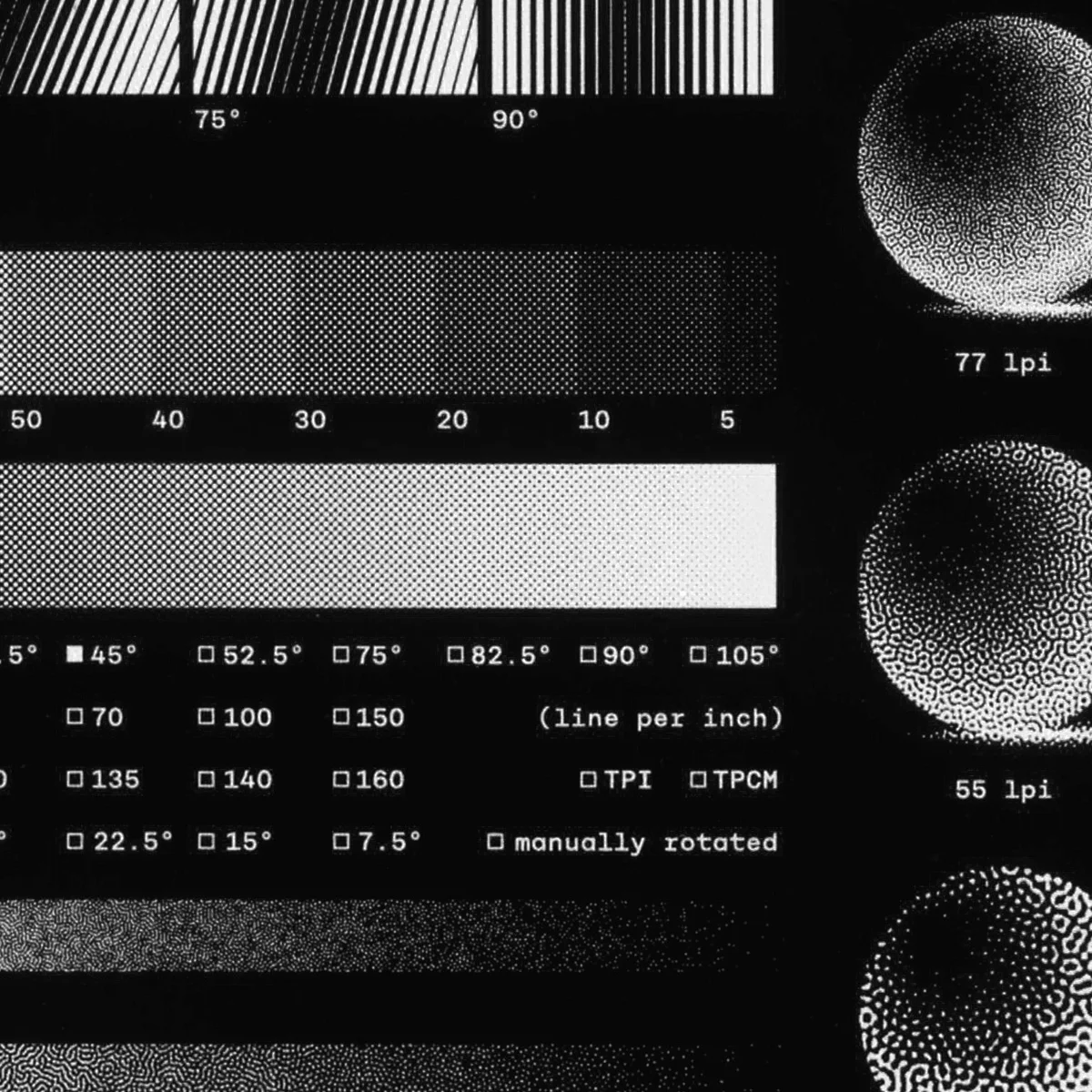 Screen-print test chart — The Archivist
