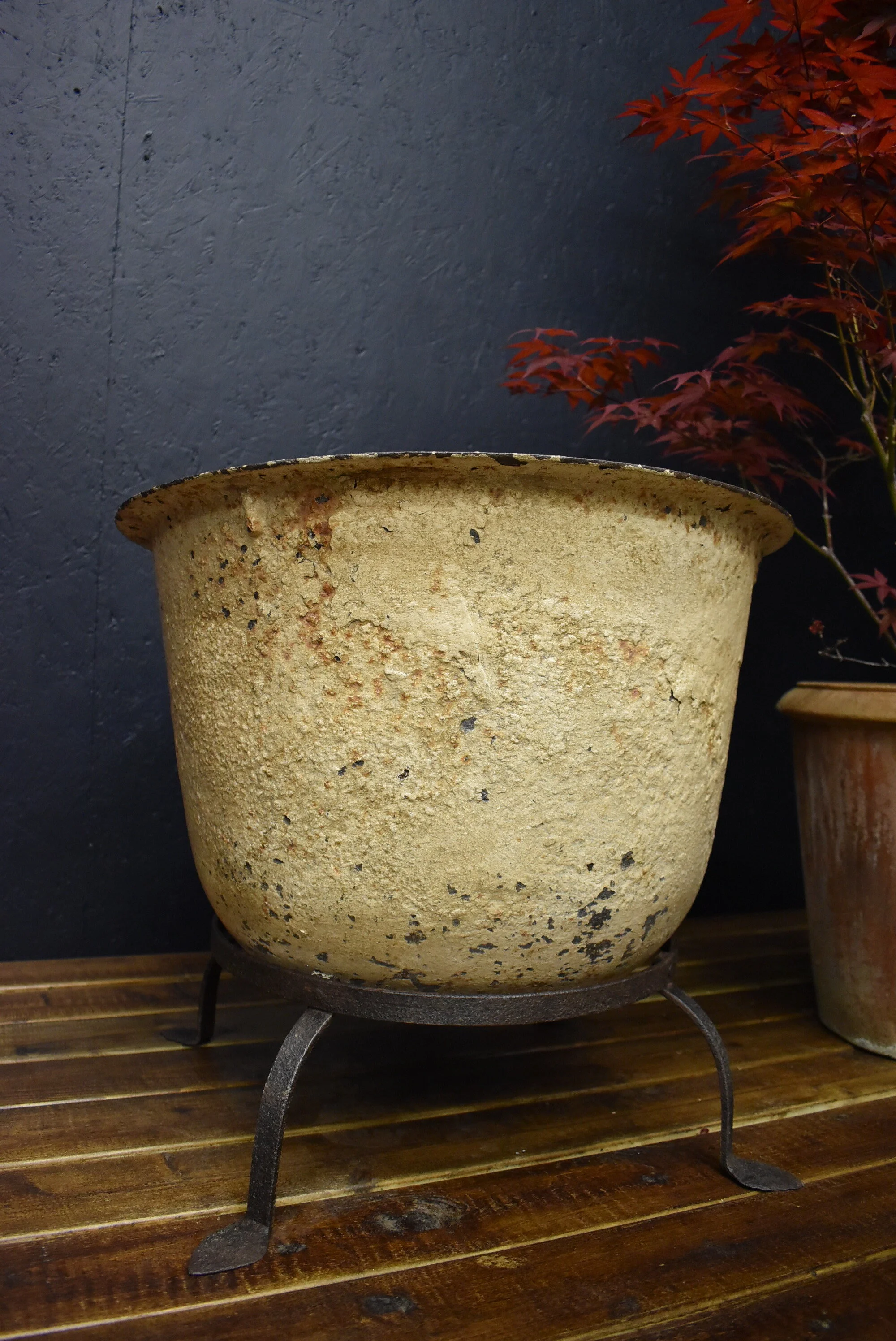 Cast Iron Cauldron Planter & Stand — Lebove