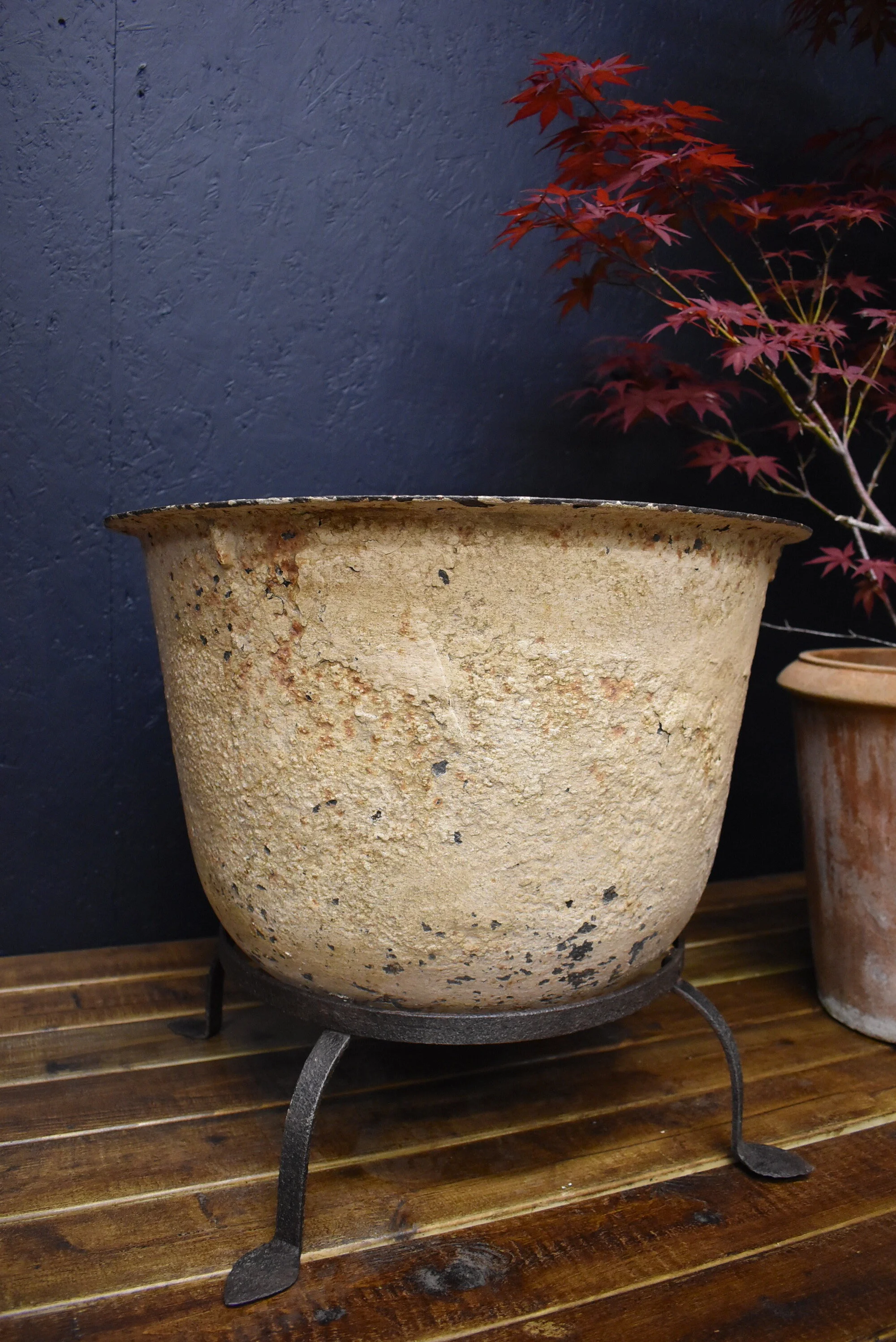 Cast Iron Cauldron Planter & Stand — Lebove