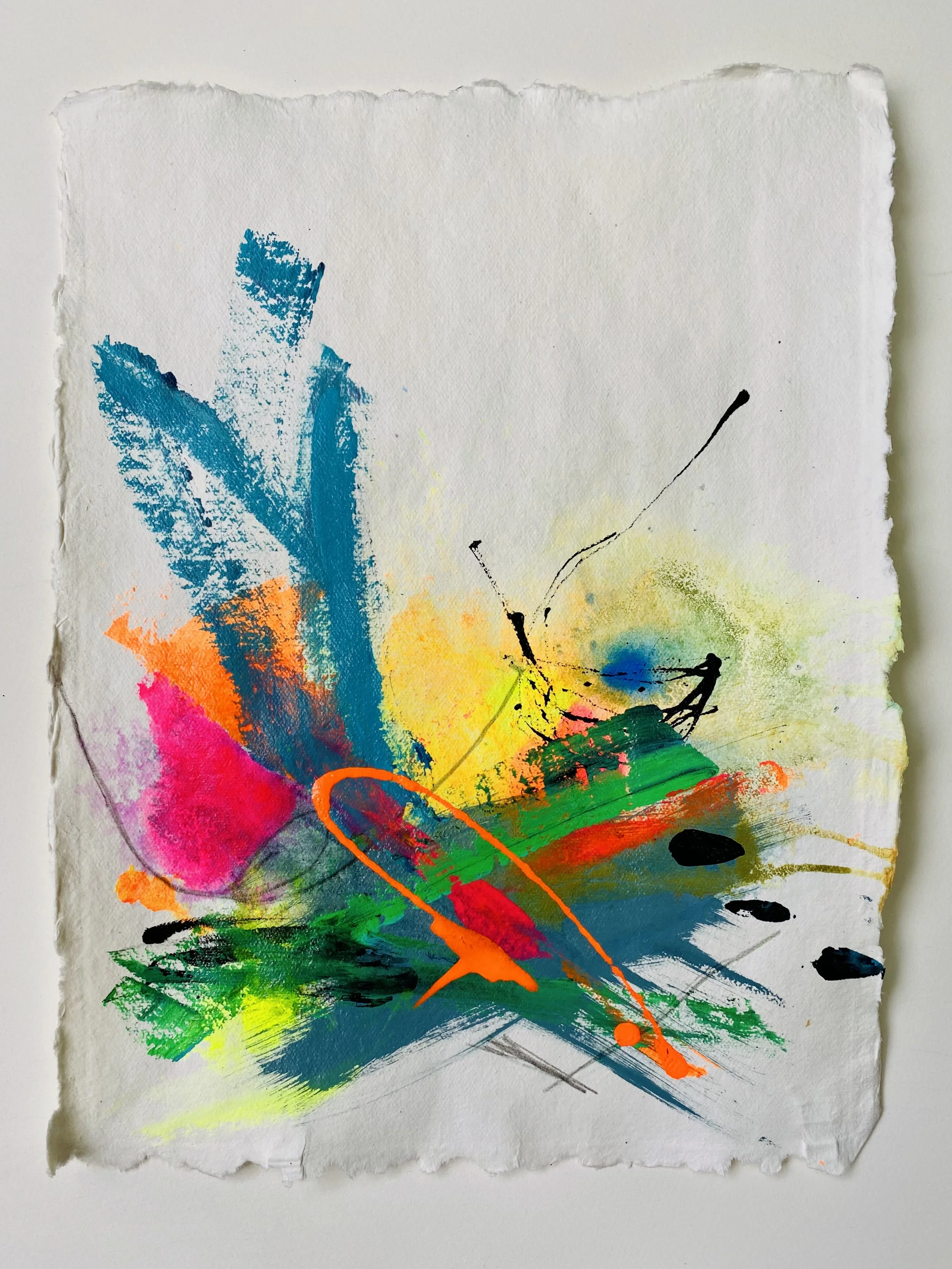 Hot Gossip IV (9x12) — Calloway Fine Art & Consulting