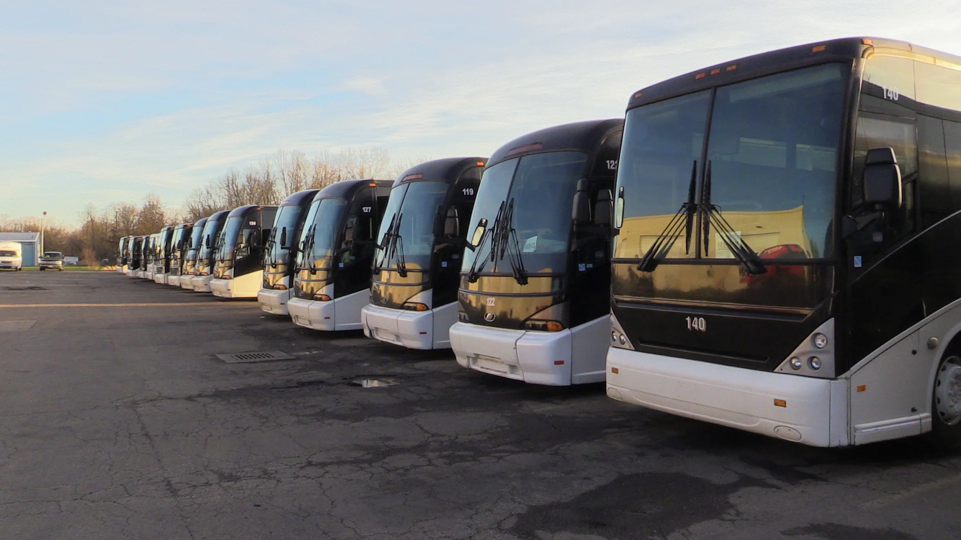 Line Of Tour Buses