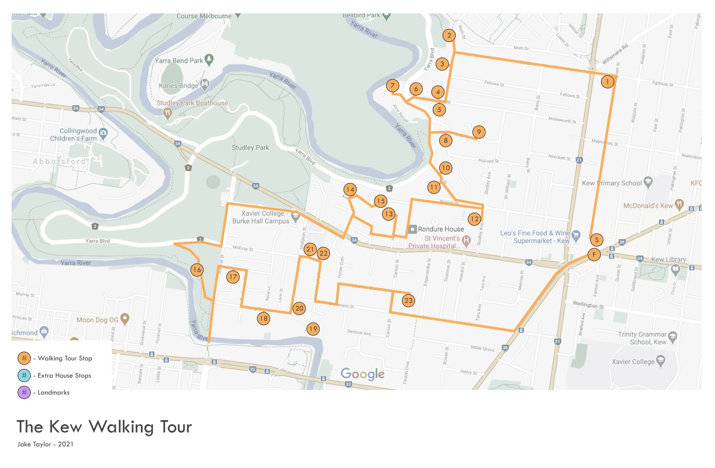 THE KEW WALKING TOUR — JAKE TAYLOR ARCHITECTURE