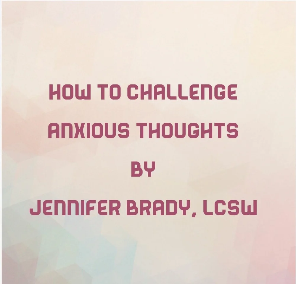 How to Challenge Anxious Thoughts by an Online Anxiety Therapist in ...