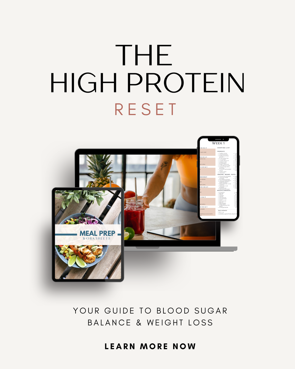 7 Day High Protein Meal Plan For Weight Loss (with Recipes!) — Vita Vie ...
