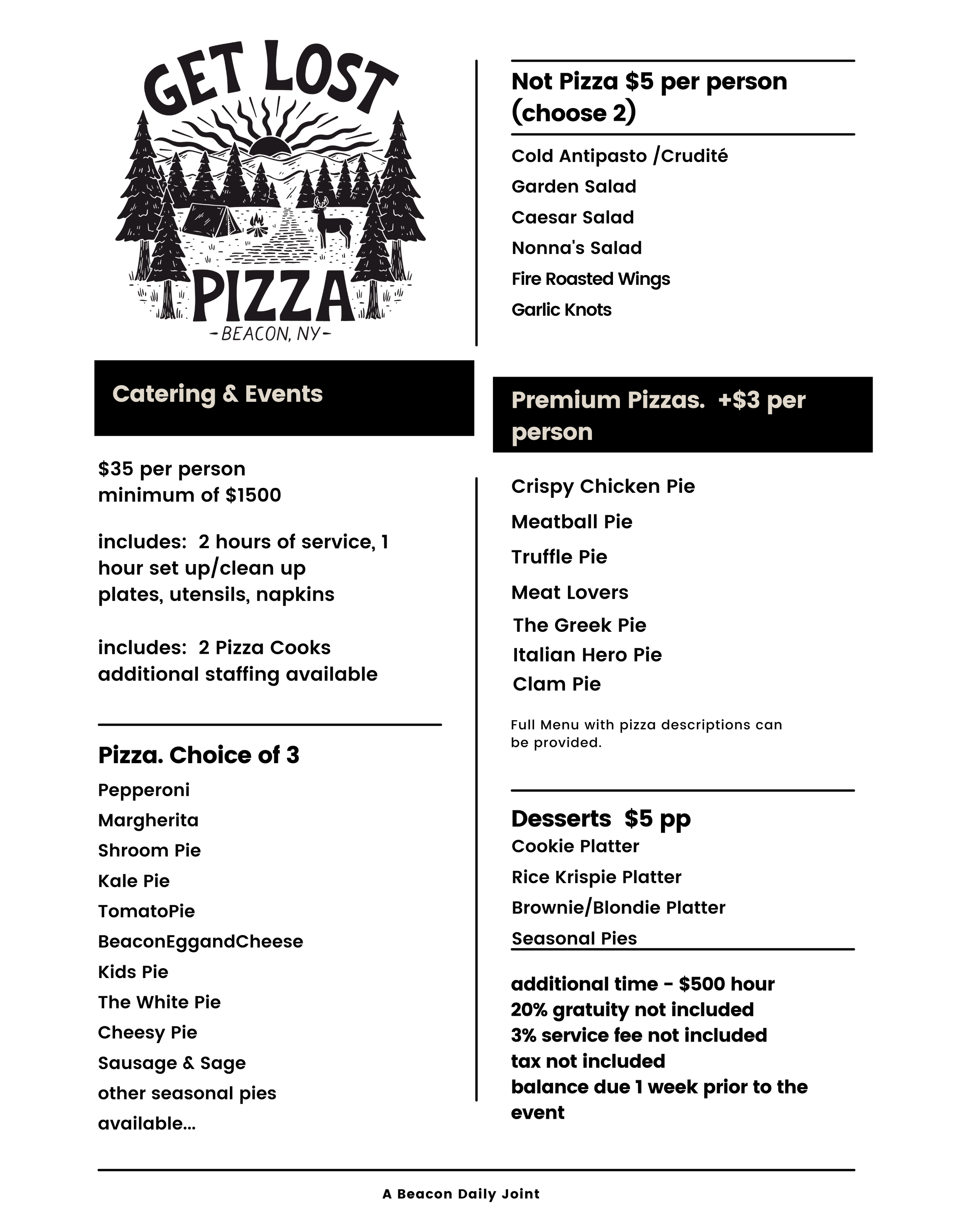 Get Lost Pizza — THE BEACON DAILY