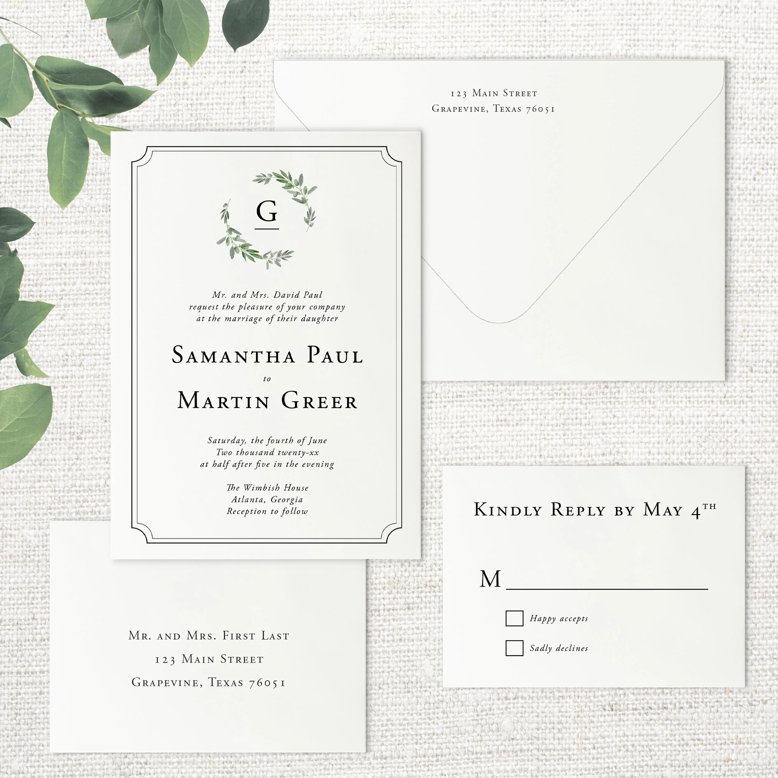 Weddings Stationery — Pink Champagne Designs