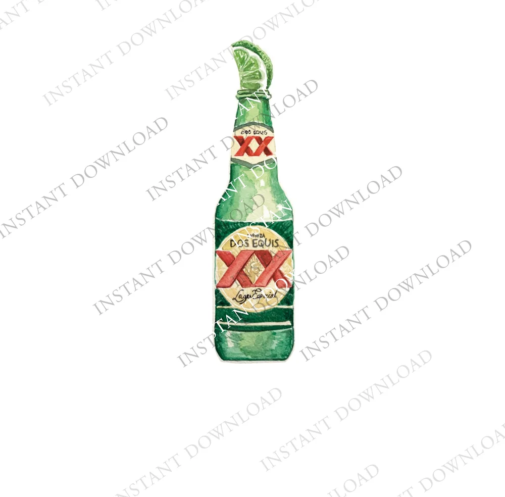 Dos Equis Beer Bottle