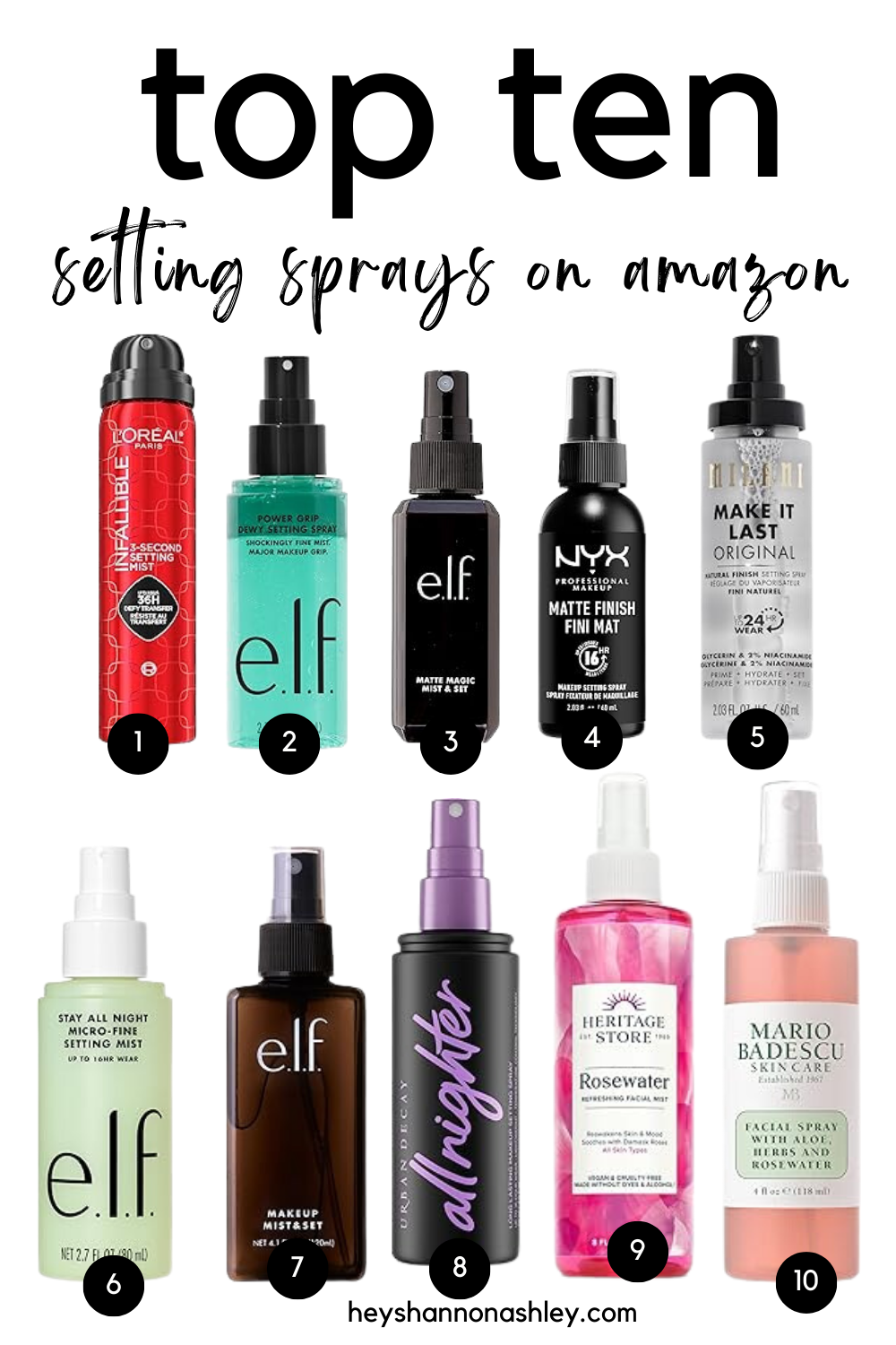 Top 10 Setting Sprays According to Amazon — hey ShannonAshley