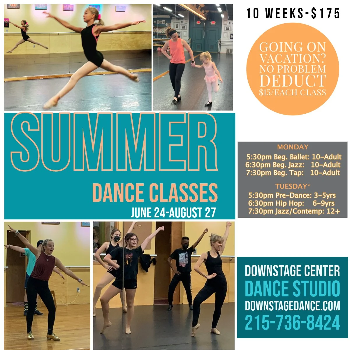 Summer Classes — Downstage Center Dance Studio