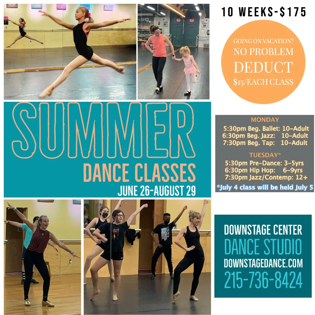 Summer Classes — Downstage Center Dance Studio