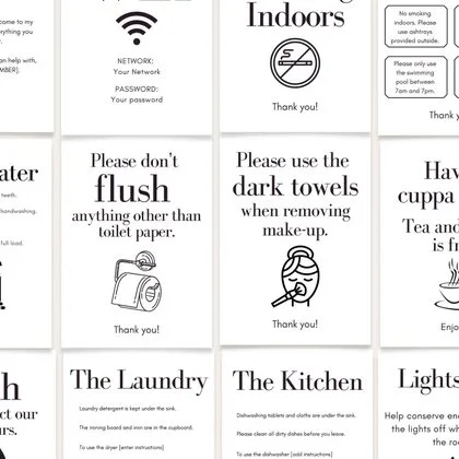 Vacation Rental Signs That Don't Suck — Wildheart Design