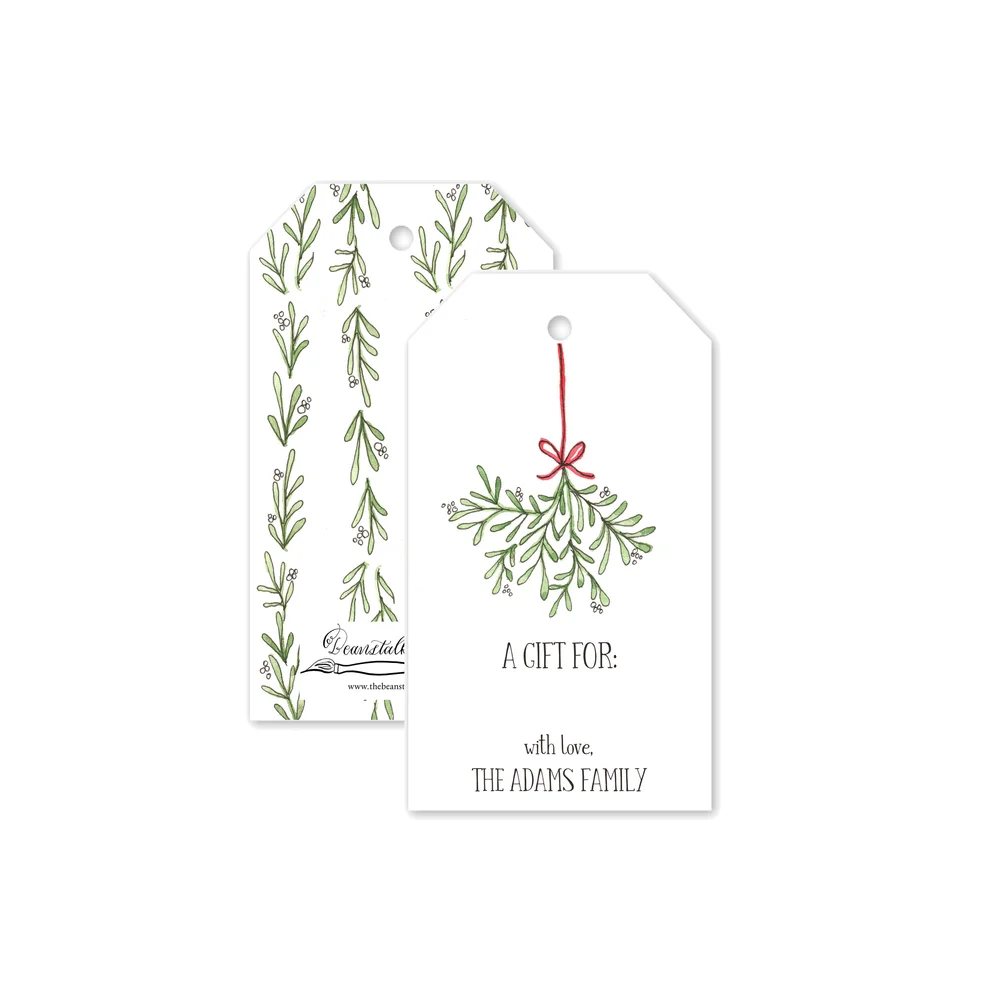 Mistletoes Gift Tag Printable
