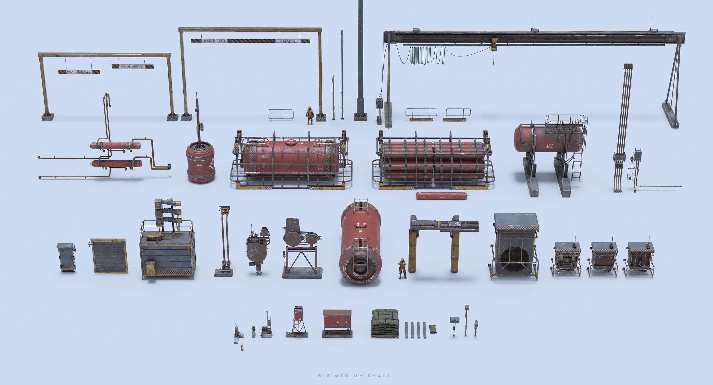 Industrial Zone 3D Pack – Modular Buildings & Props | BMS — BIG/MEDIUM ...