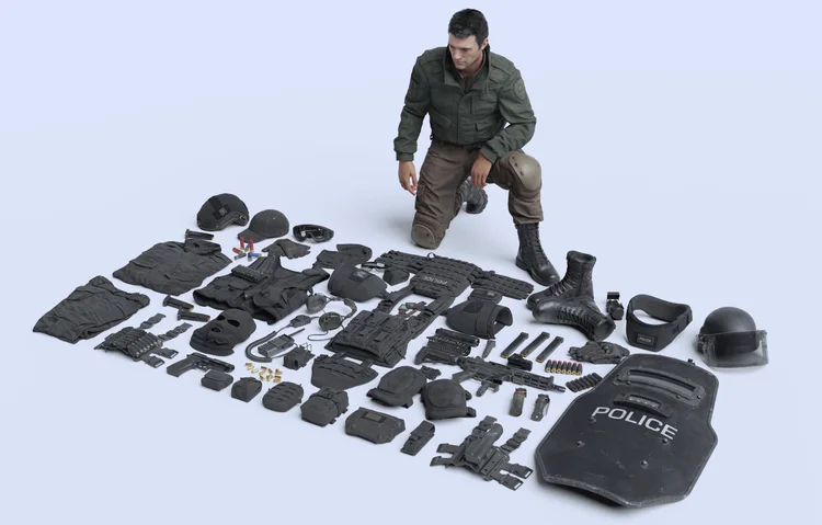 SWAT 3D Asset Pack – 100+ Tactical Operator Characters | BMS — BIG ...