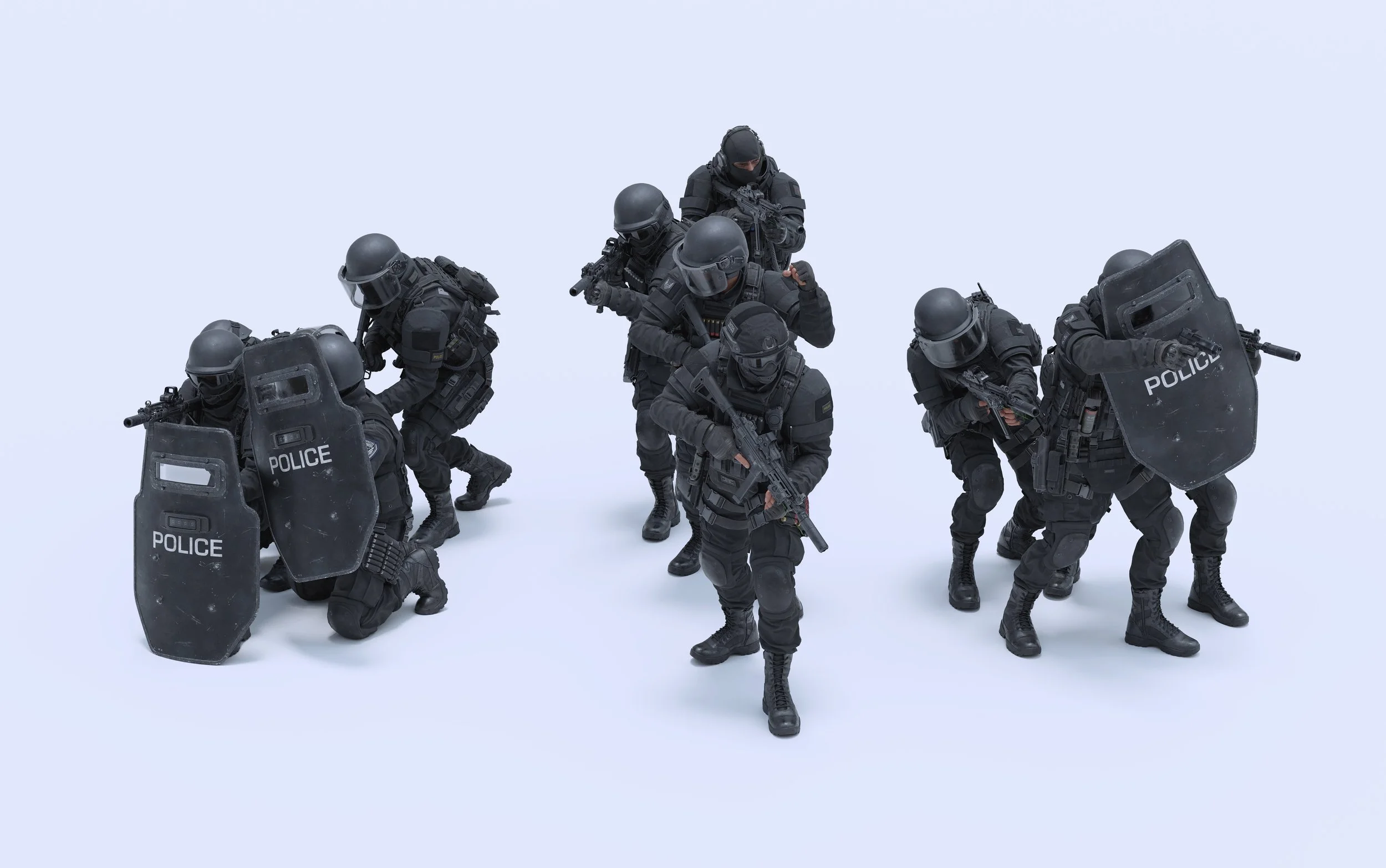 SWAT 3D Asset Pack – 100+ Tactical Operator Characters | BMS — BIG ...