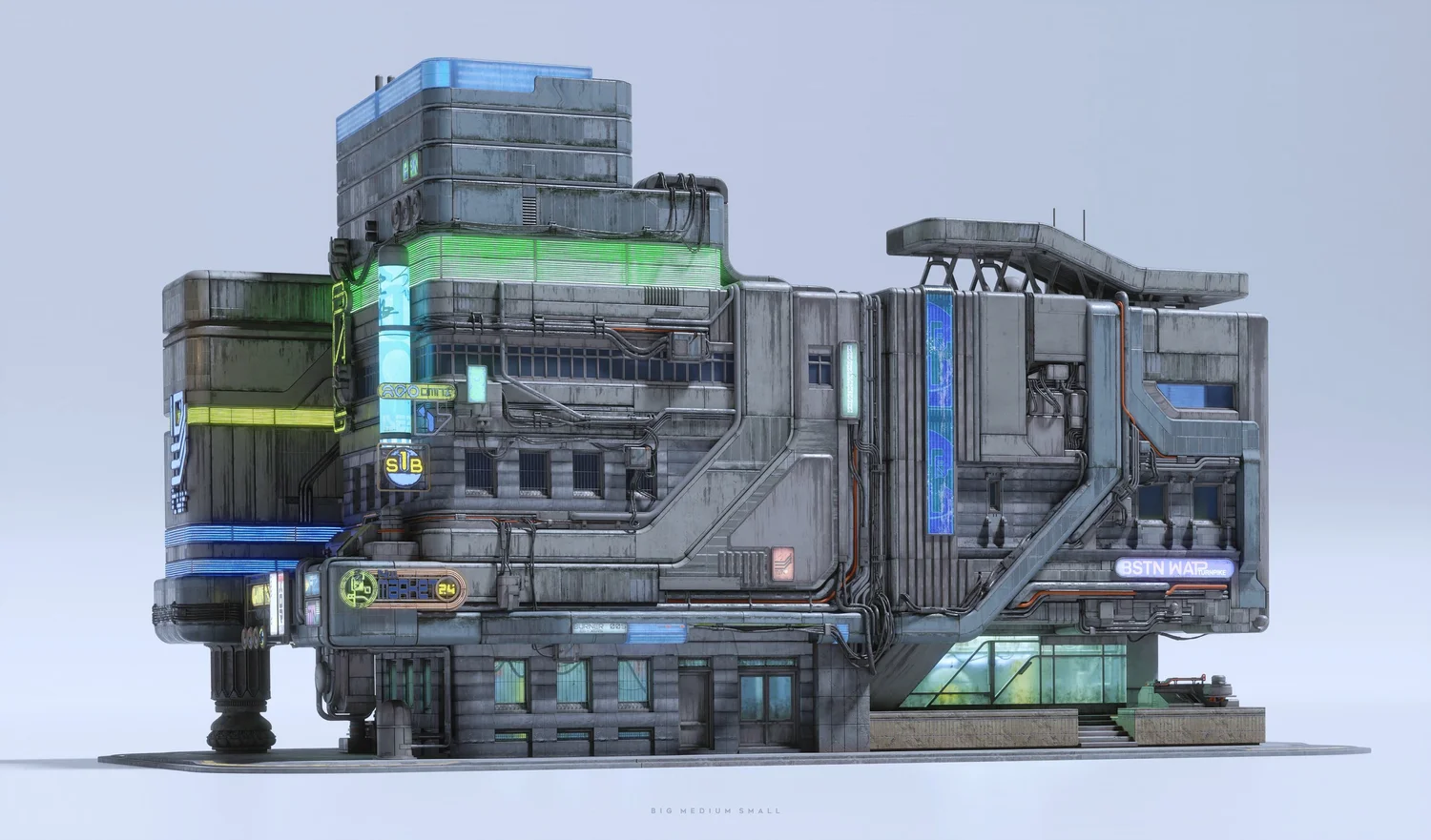 Cyberpunk 3D Asset Pack – Neon City Props & Vehicles | BMS — BIG/MEDIUM ...