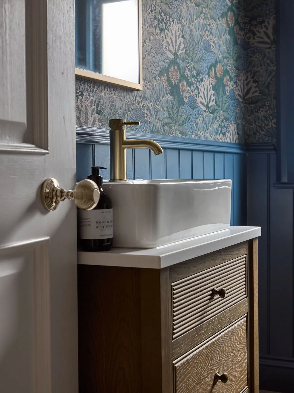Classic English Interior Design in Kent: Bold Cloakroom Transformation ...