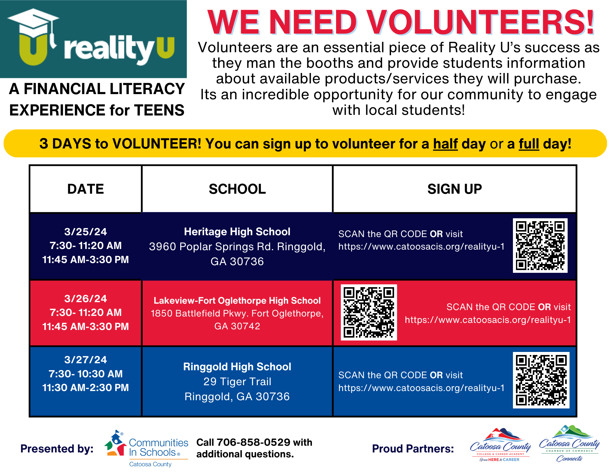 REALITY U — Communities In Schools