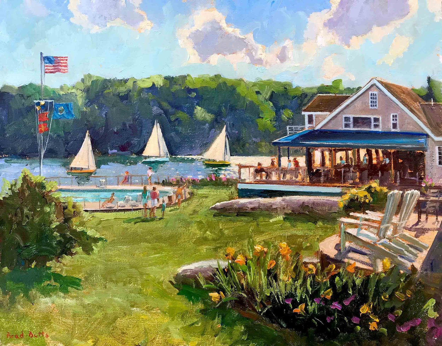 Commemorative Poster: Linekin Bay Resort 100 Years — Down East Gallery
