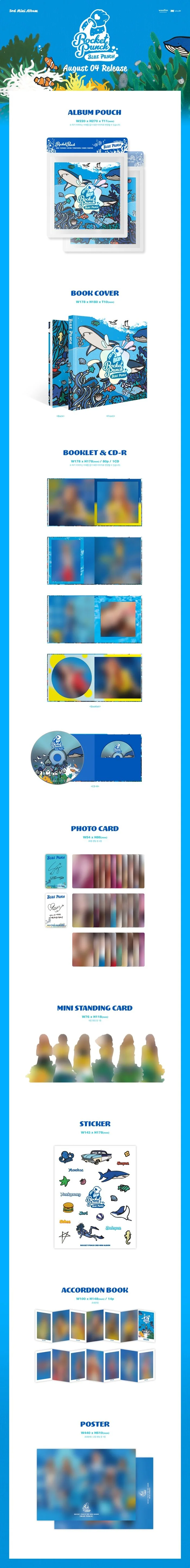 ROCKET PUNCH - BLUE PUNCH (3RD MINI ALBUM) — Dumber Studios